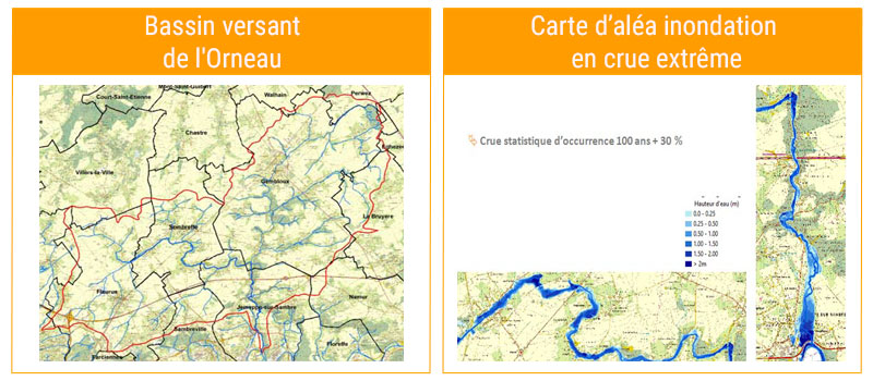 Modélisation hydraulique du bassin versant de l’Orneau au moyen du ...